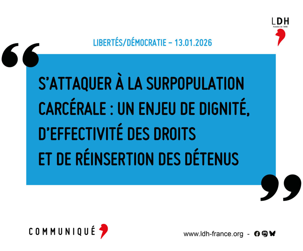 S'attaquer à la surpopulation carcérale : un enjeu de dignité, d ...